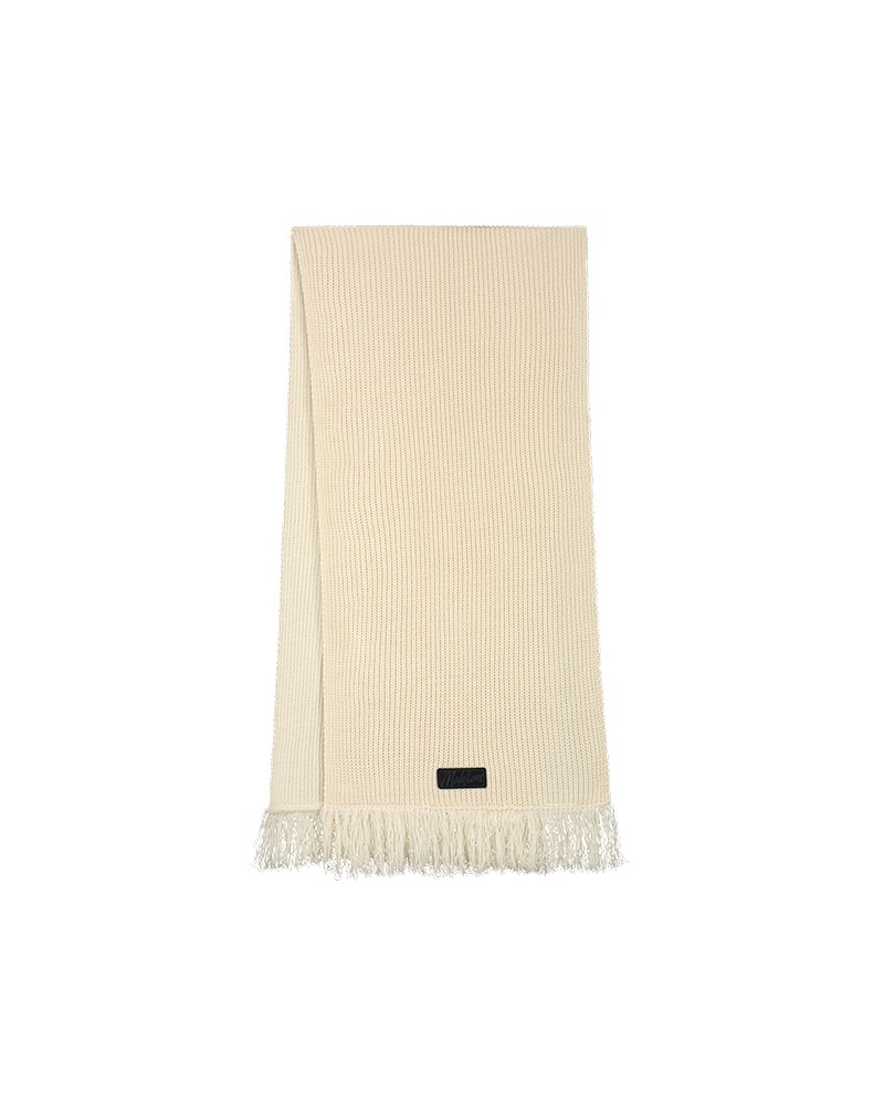 Malelions Women Knit Quarterzip - Beige - Malelions