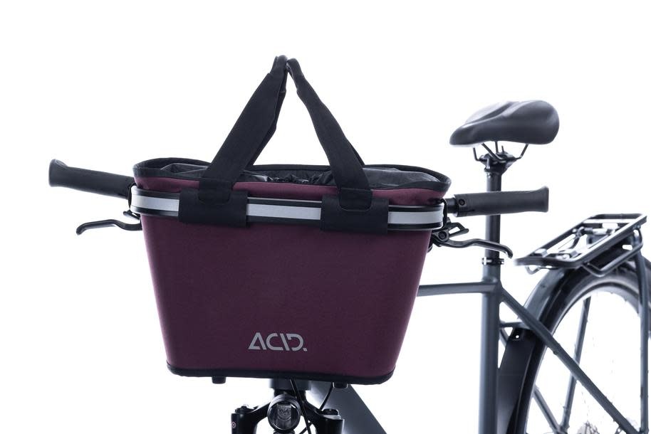 ACID ACID Handlebar Basket CITY 15 FILink Red - GODSPEED