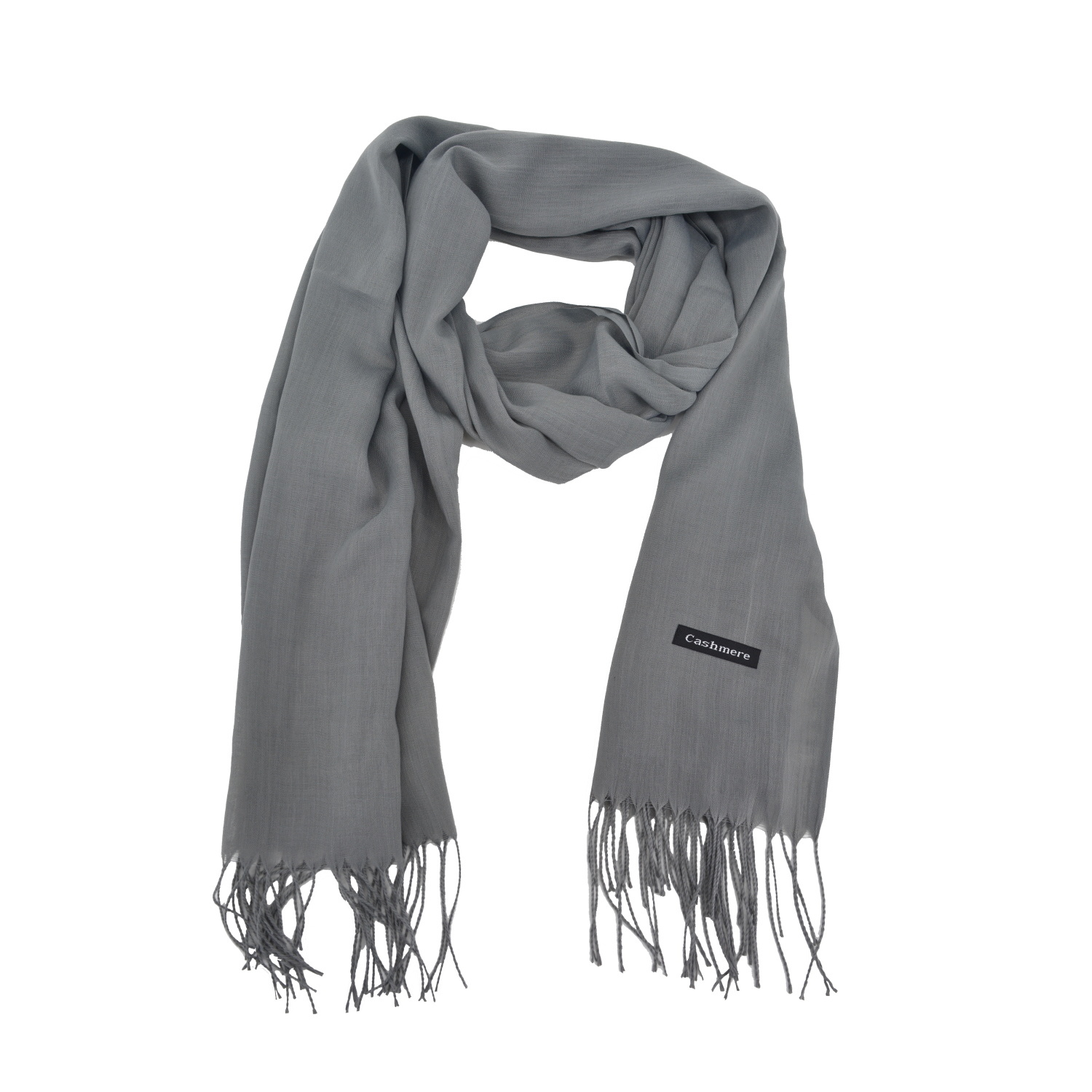 Pashmina Sjaal - Grijs | Cashmere/Viscose | 180 x 70 cm - Fashion Favorite