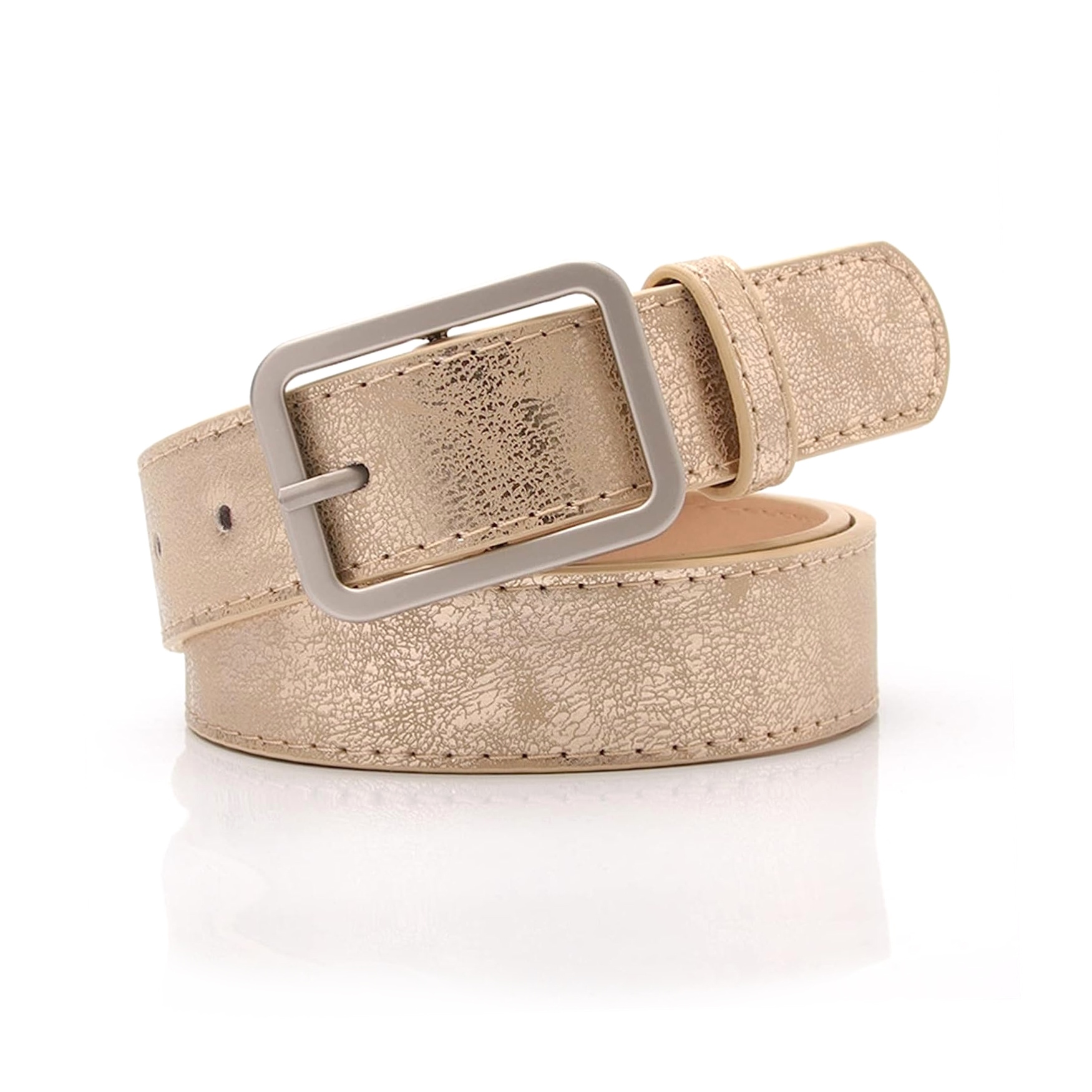 Metallic Riem - Gold/Goud | Riemmaat 90 cm | Kunstleer / Staal ...