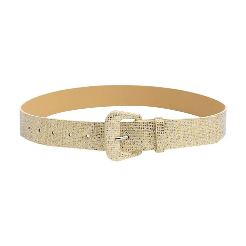 Metallic Glitter Riem - Zwart | Riemmaat 90 cm | Kunstleer - Fashion ...