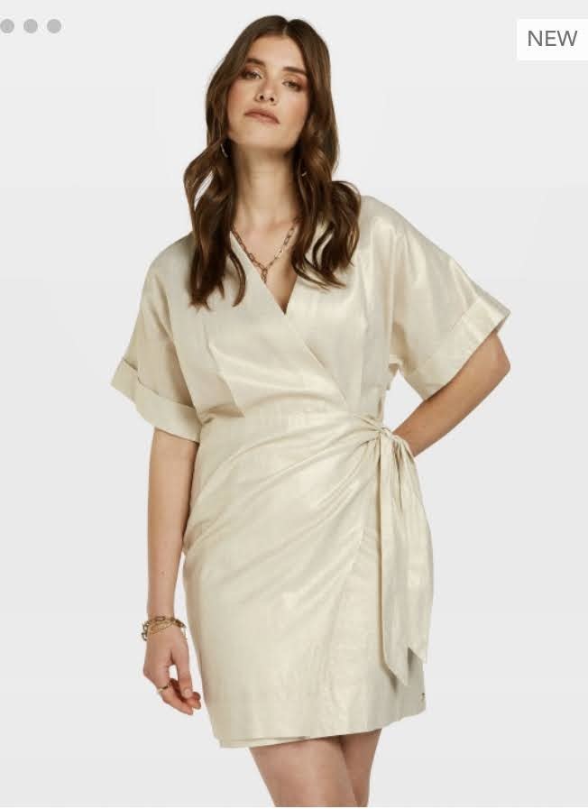 HAVA DRESS CHAMPAGNE GOLD - Fidelle
