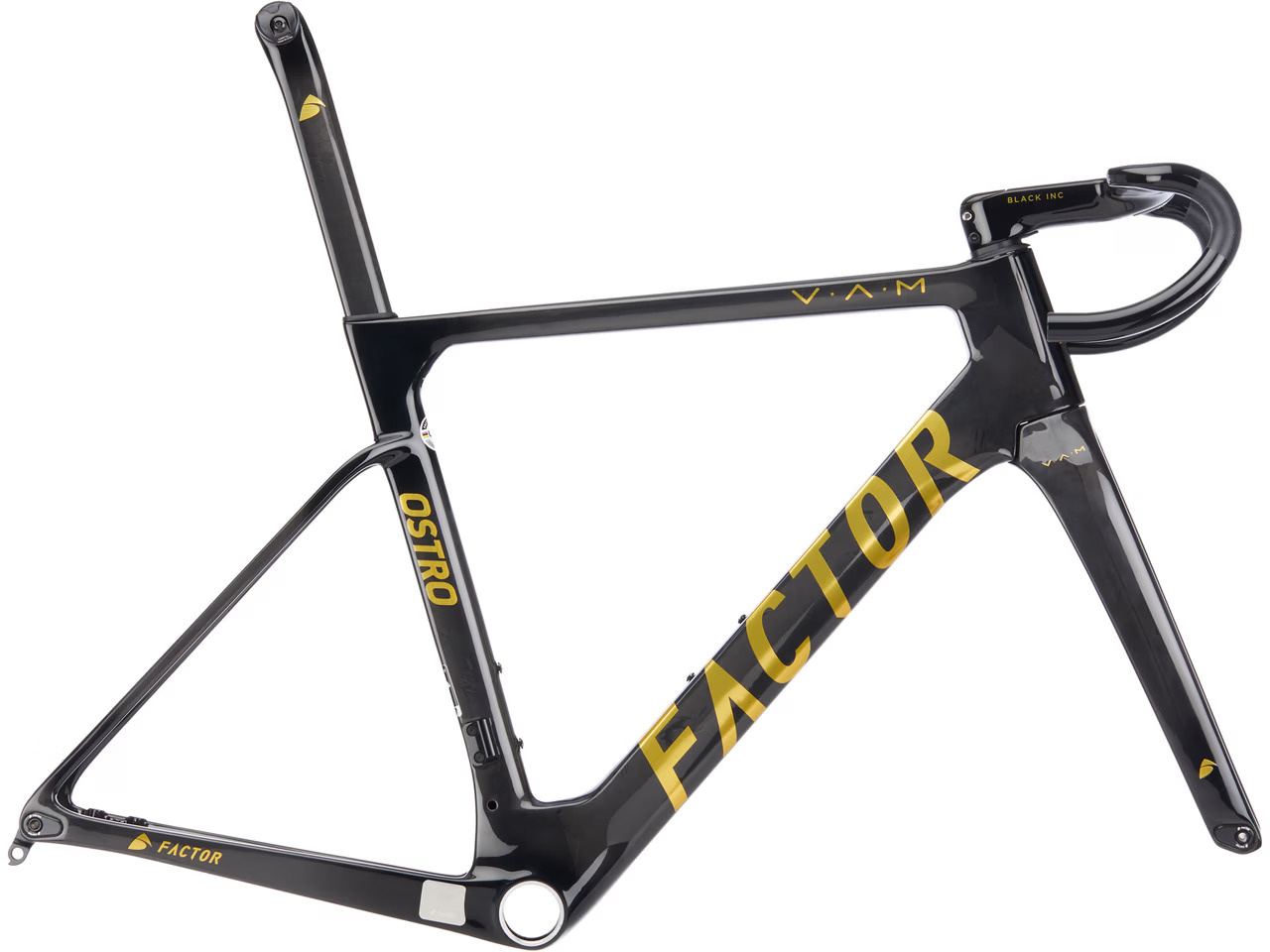Factor OSTRO VAM Brushed Gold Edition Frameset | BikeSuperior