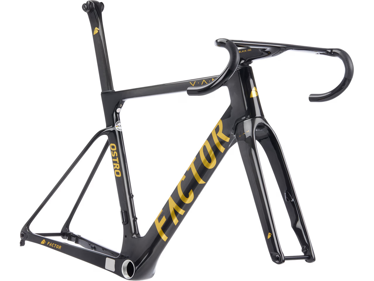 Factor OSTRO VAM Brushed Gold Edition Frameset | BikeSuperior