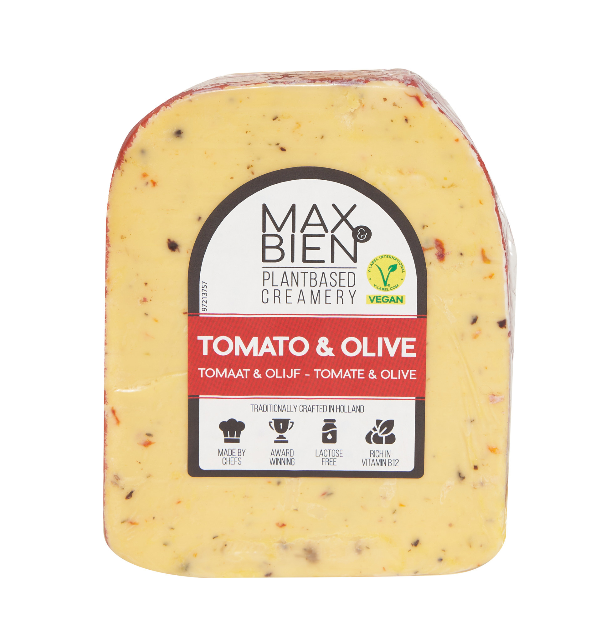 MAX&BIEN Tomato & Olive Vegan Cheese - Veggie Garden Supermarket