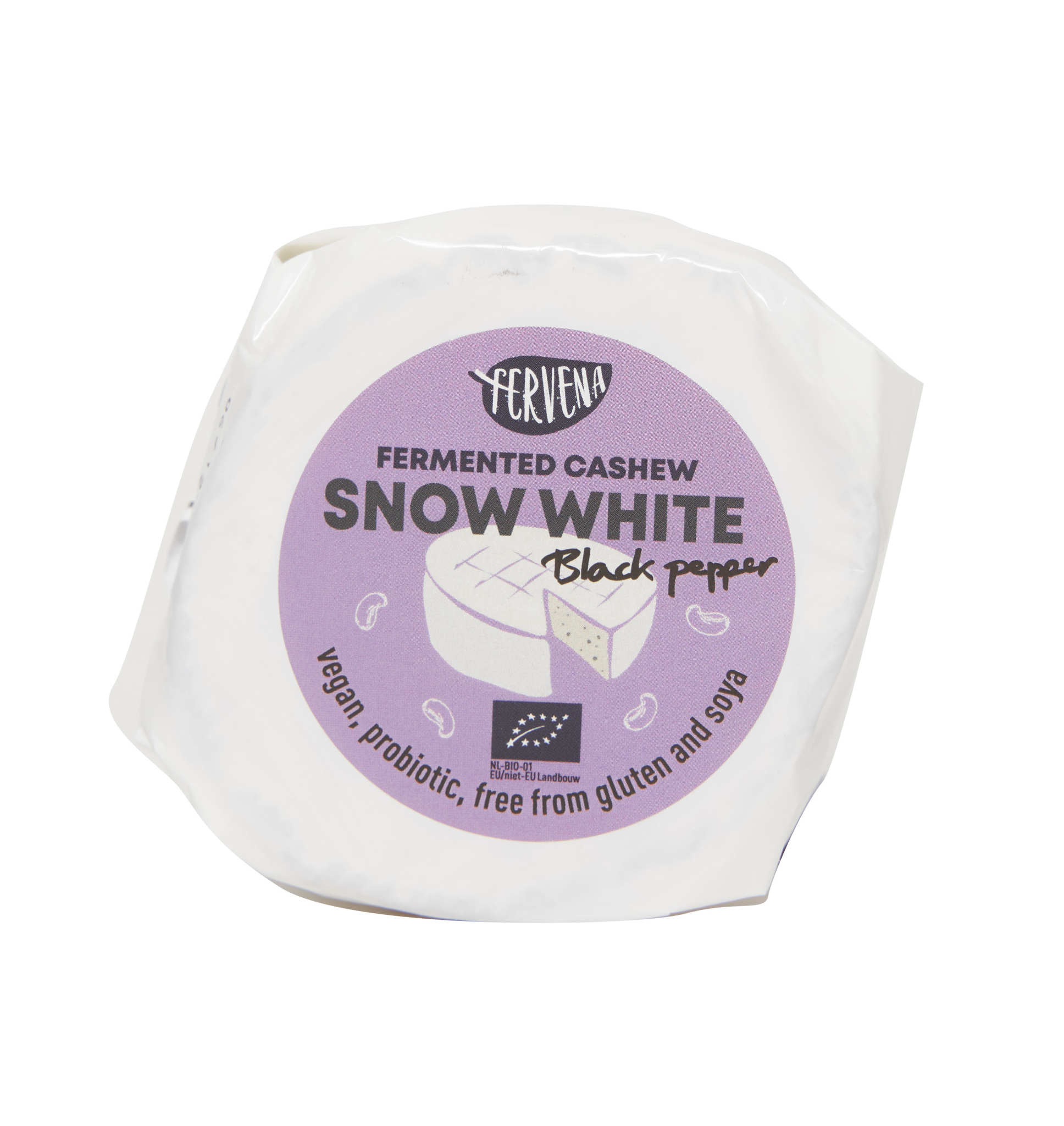 Fervena Bio Snow White Vegan Brie - Zwarte Peper - Veggie Garden ...