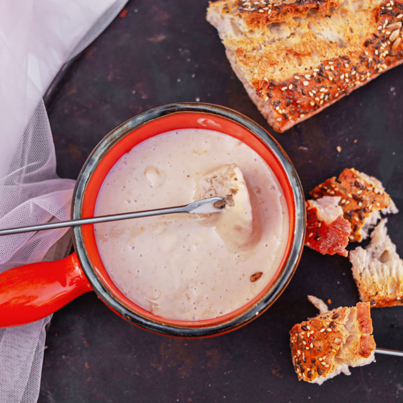 Omage Holiday Specials - Vegan Fondue - Veggie Garden Supermarket