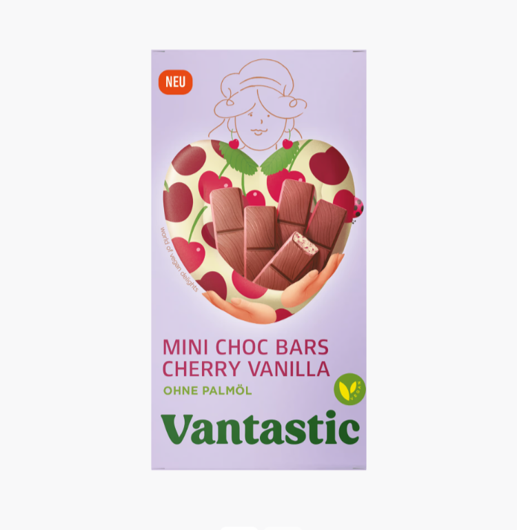 [V] Mini Choc Bars Vanilla Cherry - Veggie Garden Supermarket