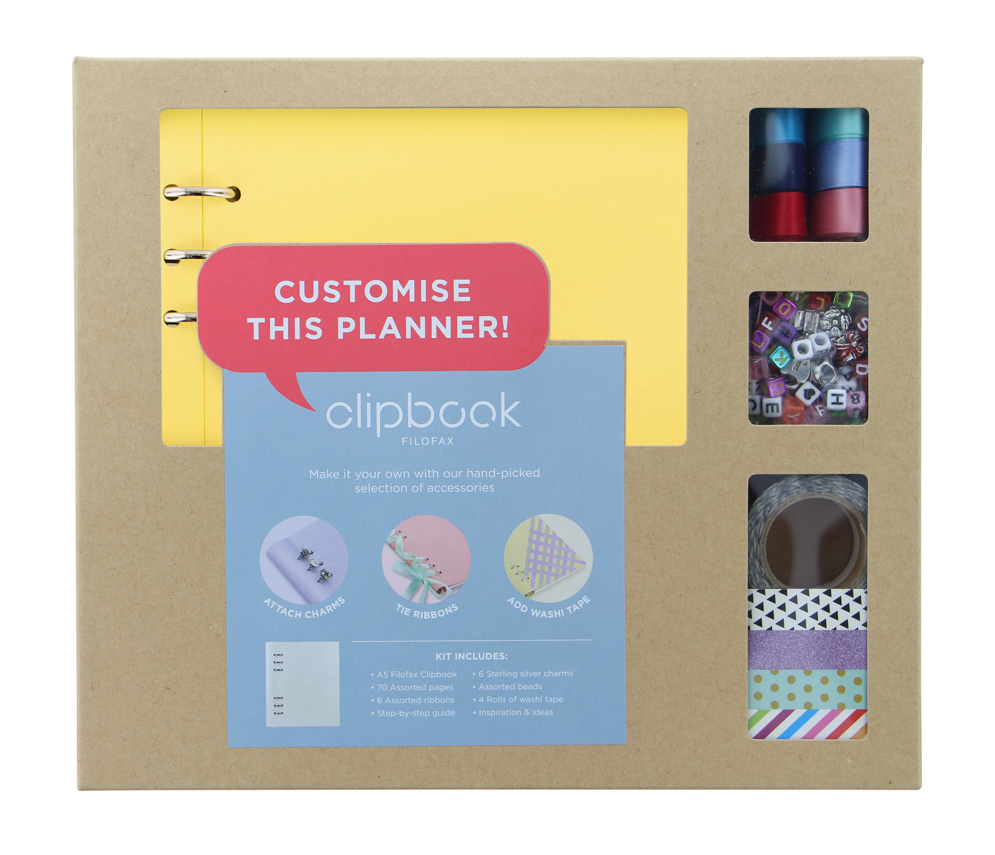 Filofax Clipbook A5 creative kit lemon - Bo-store
