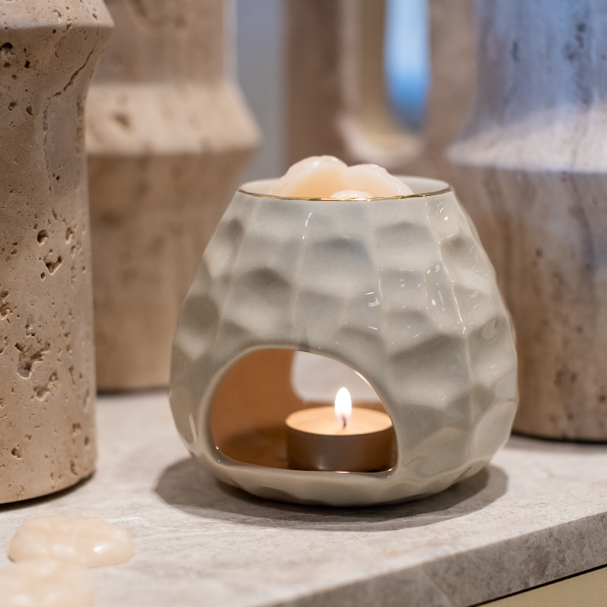 Chiselled Sand wax burner ScentBurner - Scentchips®