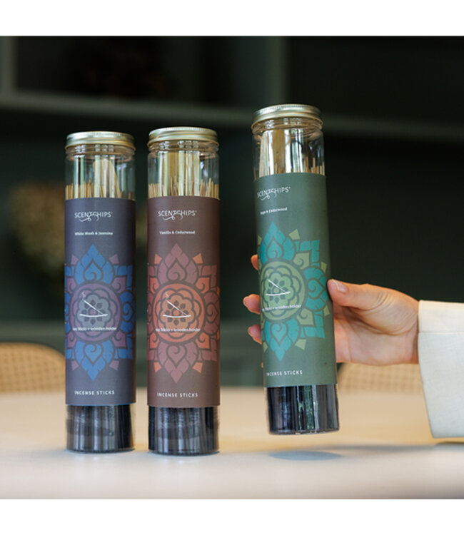 Wierook Sticks Orange & Jasmine – 100 Sticks met Wierookhouder ...
