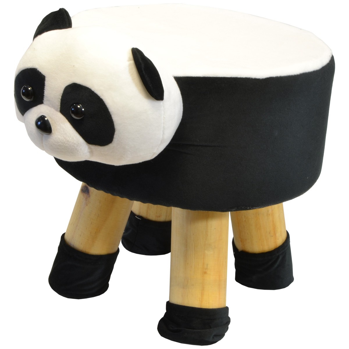 Viking Choice Poef stoel, kruk, panda 28x28cm - VC-Lifestyle