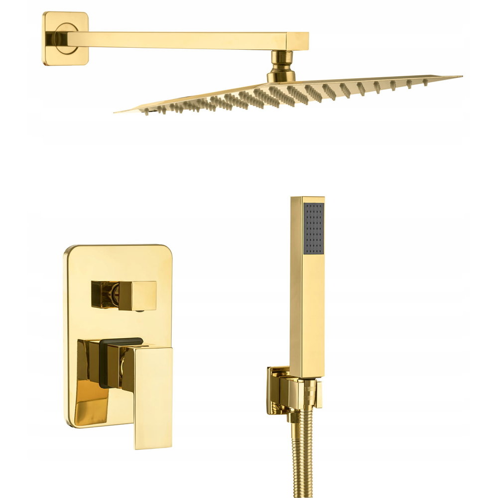 Viking Choice Regendouche set - goud - 20x20 cm - VC-Lifestyle