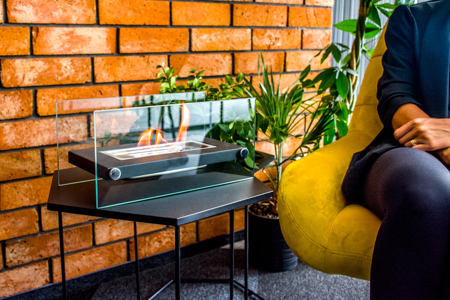 Viking Choice Bio ethanol brander - tafelhaard - 34x17x16cm - zwart ...