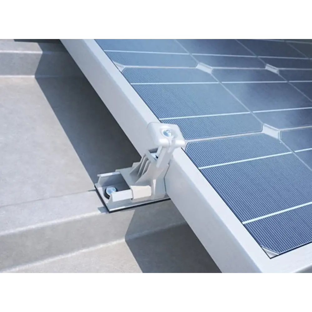 Clickfit Evo Staaldak Portrait 1 rij van 8 panelen - Winkelman Zonnepanelen