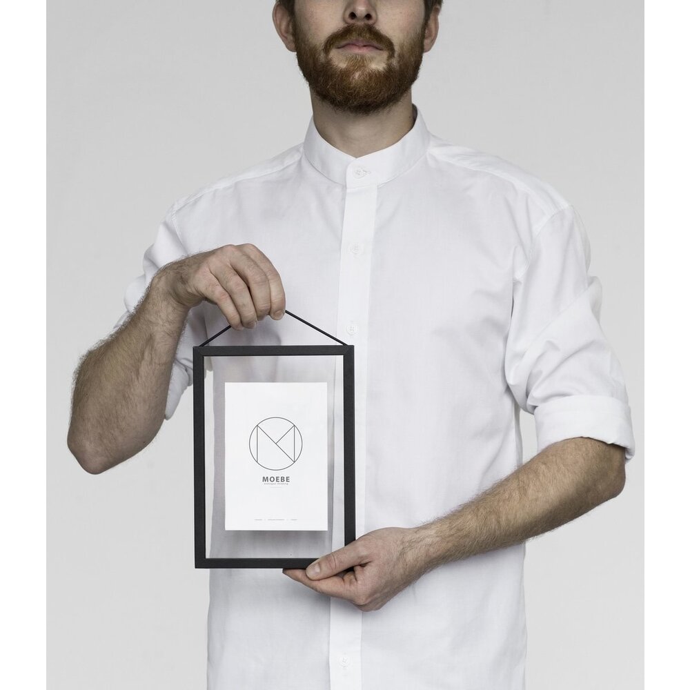 Moebe Frame Black - Transparant frame in A5, A4, A3 and A2 size. - blikfang