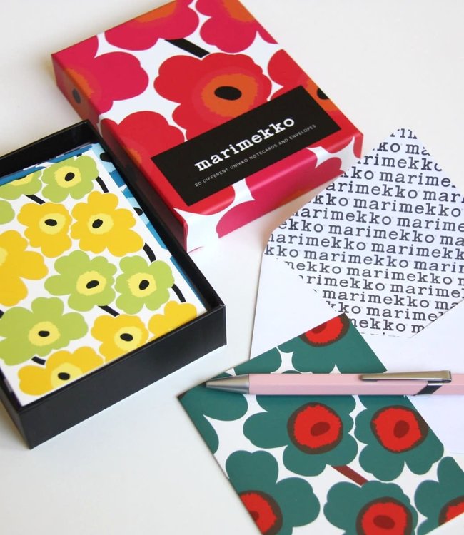 Marimekko Stationary - 10 cards with Unikko design - Finnish design ...
