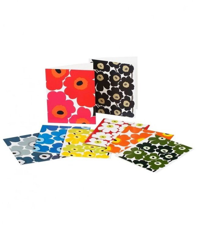 Marimekko Stationary - 10 cards with Unikko design - Finnish design ...