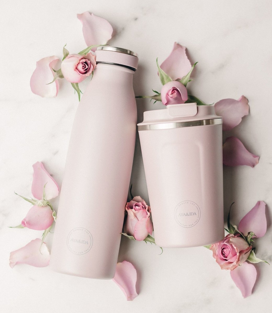 AYA & IDA Thermo RVS Drinkfles - Duurzame keuze, ook voor jezelf ...