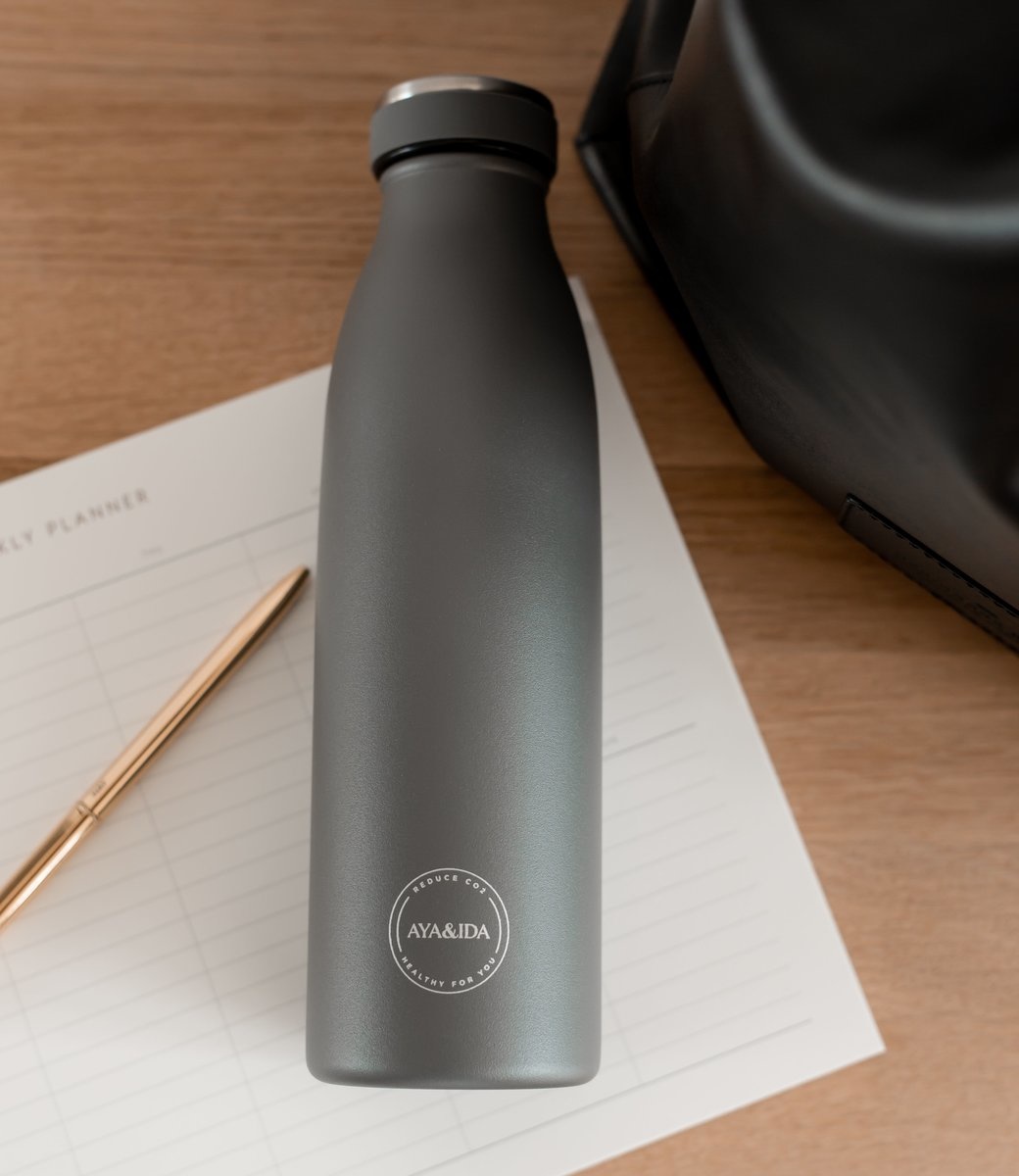 AYA & IDA Thermo RVS Drinkfles - Duurzame keuze, ook voor jezelf ...