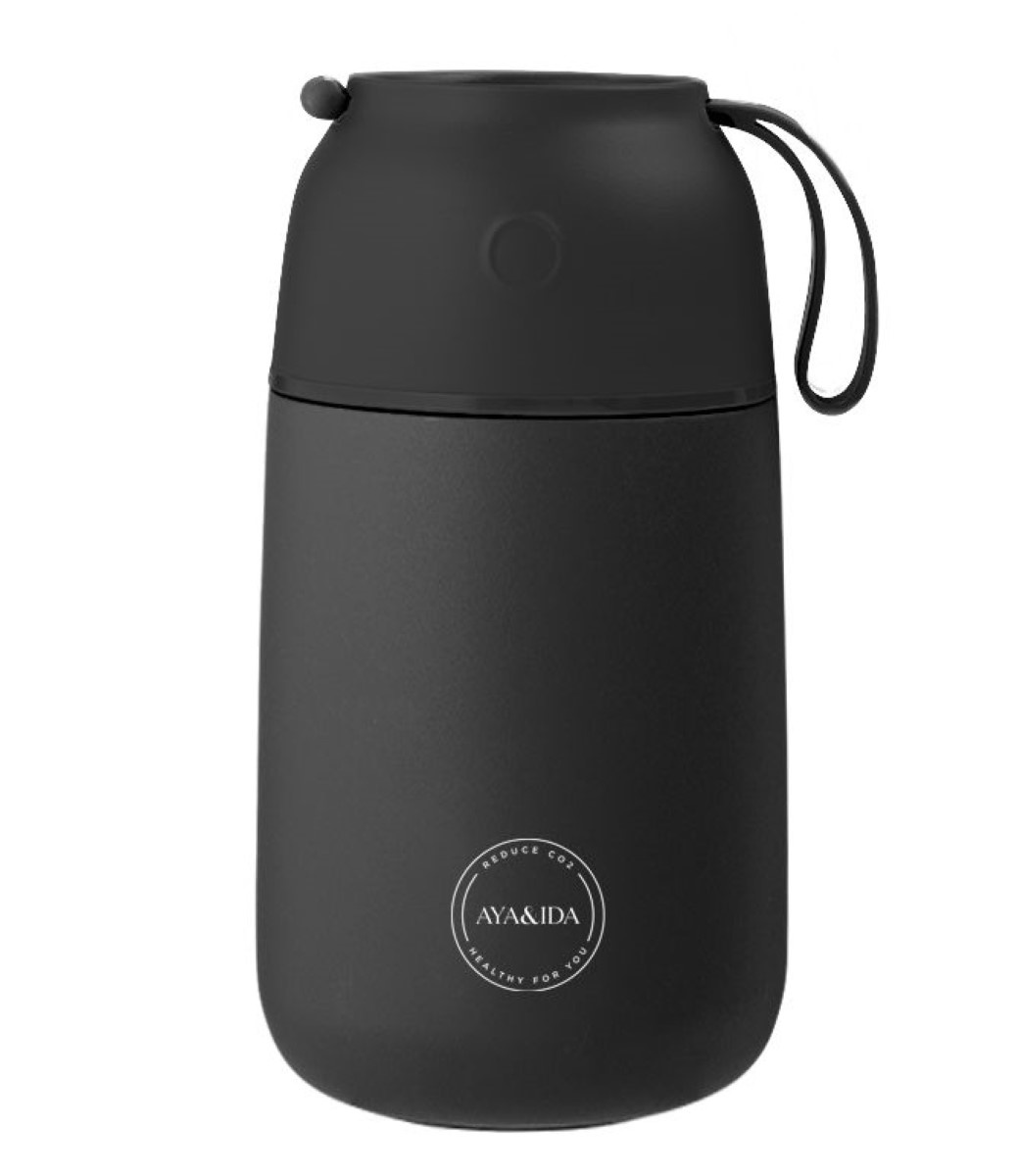 AYA & IDA Food'ie 700 ml Mat zwart - blikfang