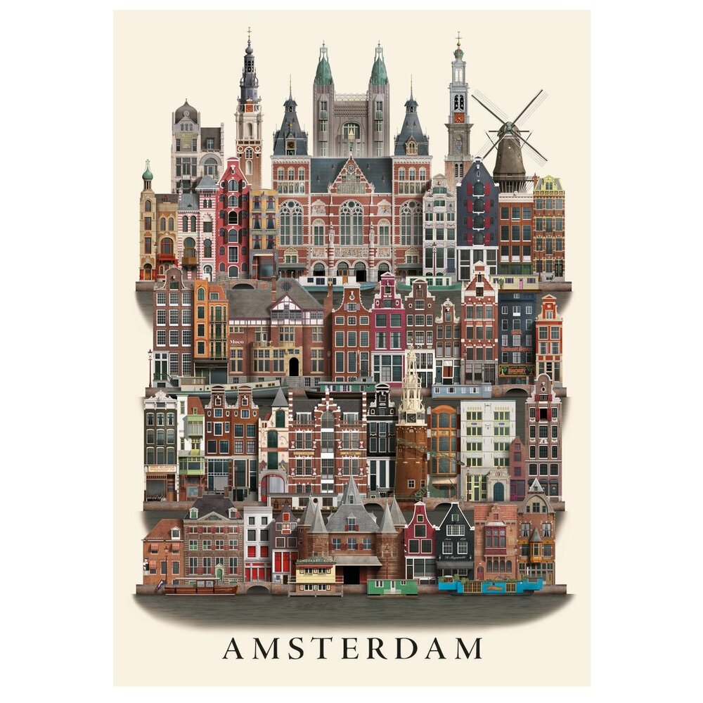 Martin Schwartz Amsterdam poster (various sizes) - blikfang