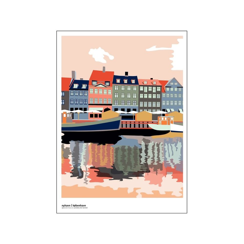 Nyhavn avond poster A3 - blikfang