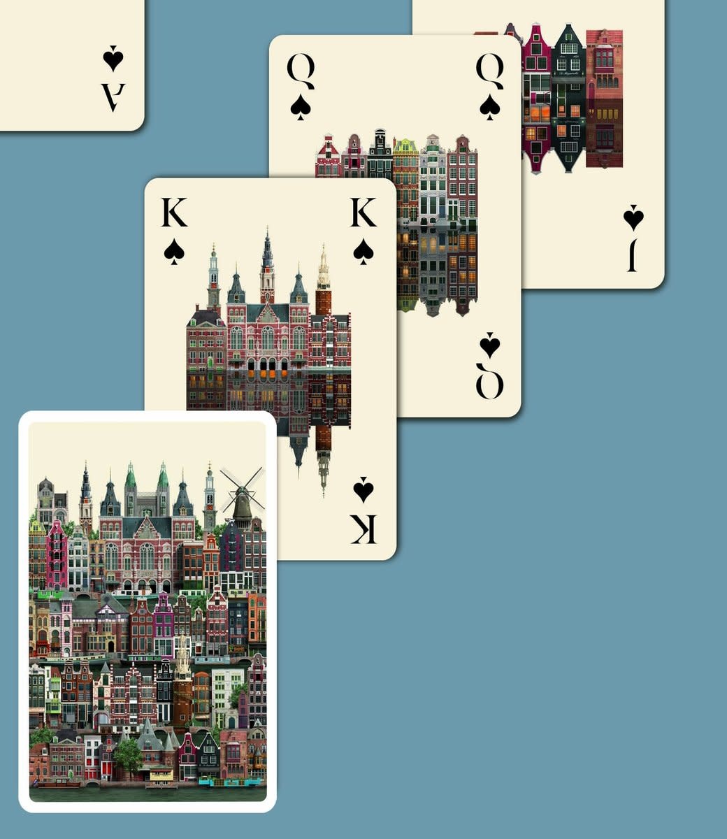 Martin Schwartz Amsterdam speelkaarten set - blikfang