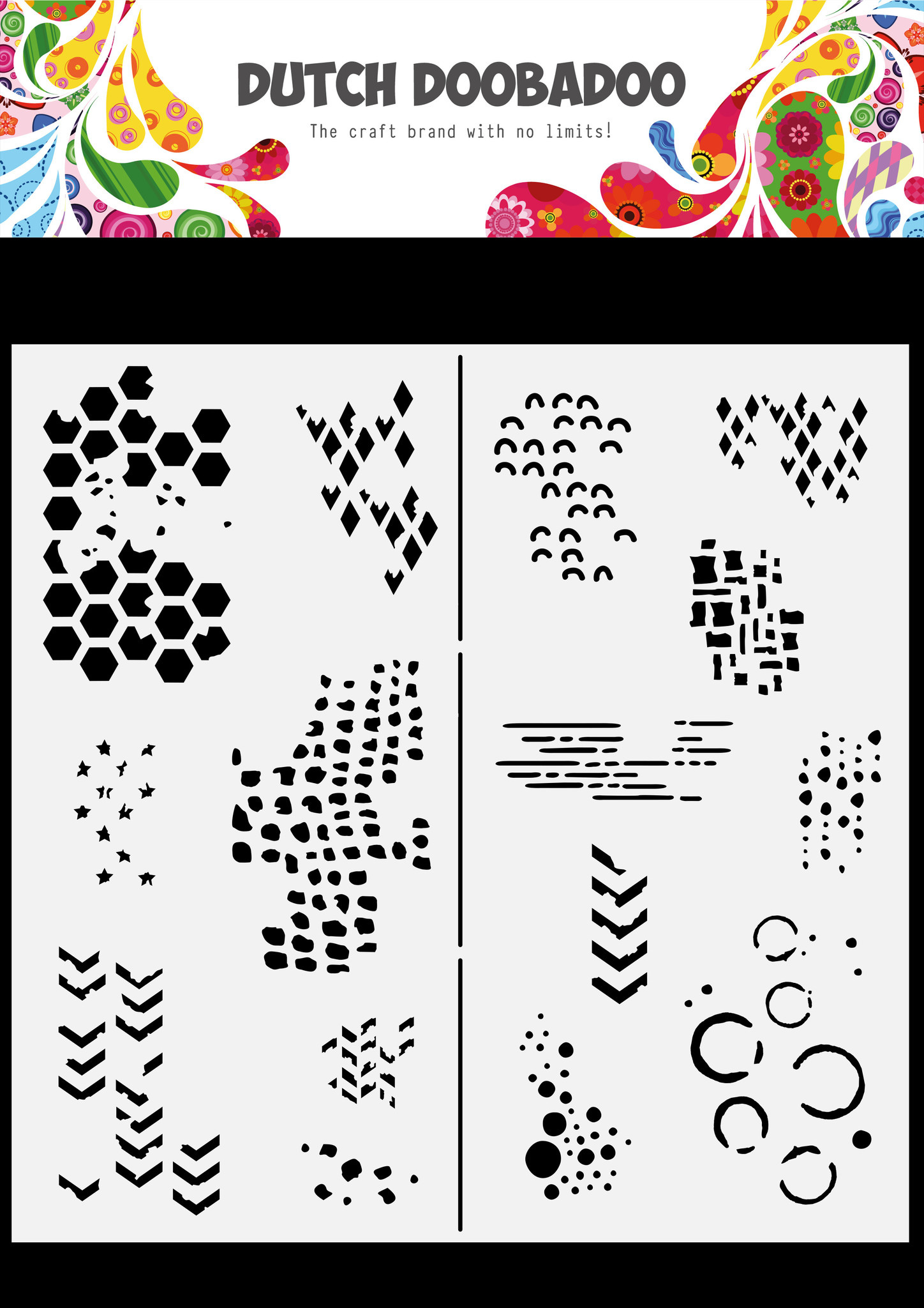 DDBD Mask Art Slimline Grunge pattern - Yart Factory retail en B2B ...