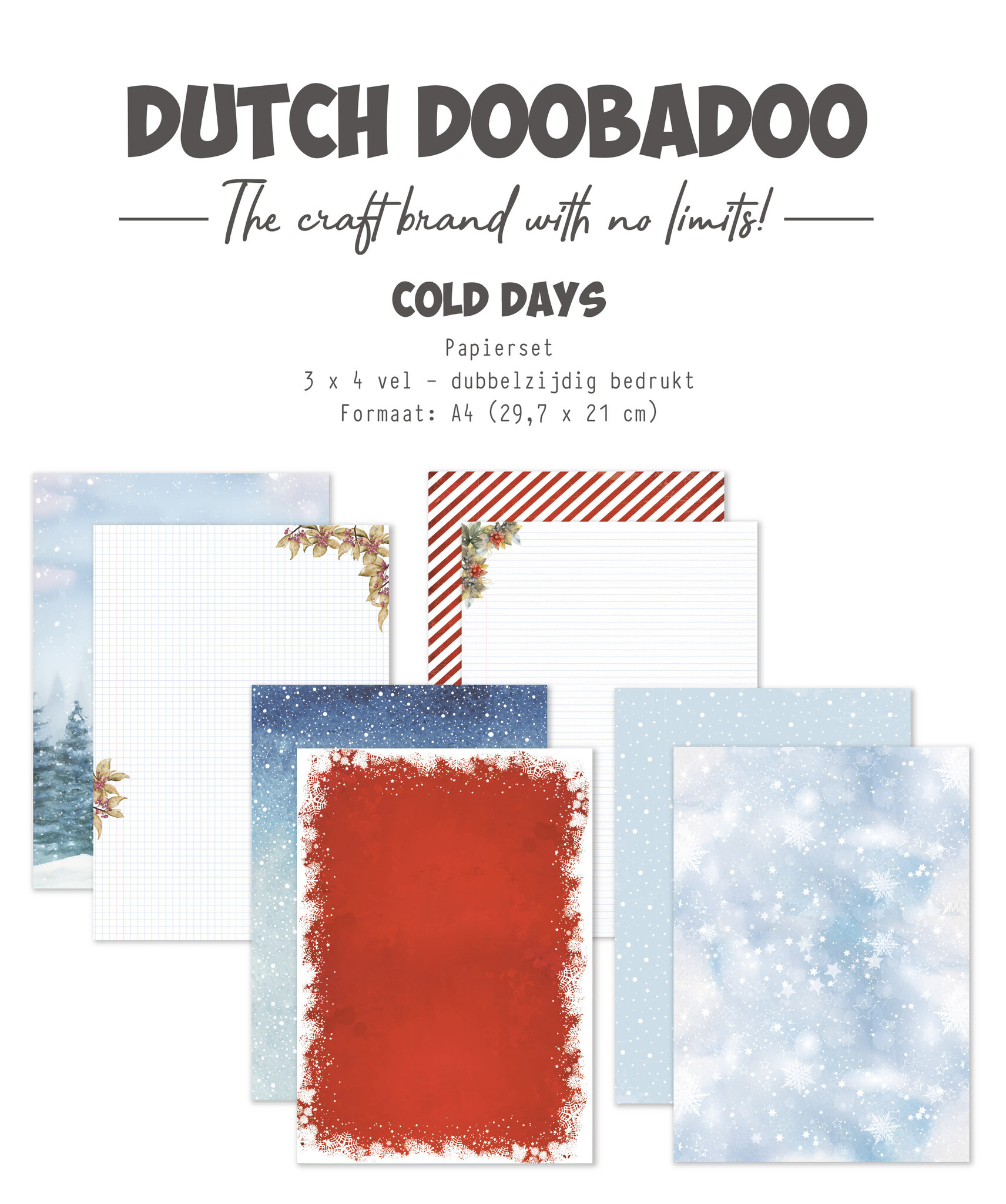 DDBD Designpapier Cold Winter 12 sheets - Yart Factory retail en B2B ...