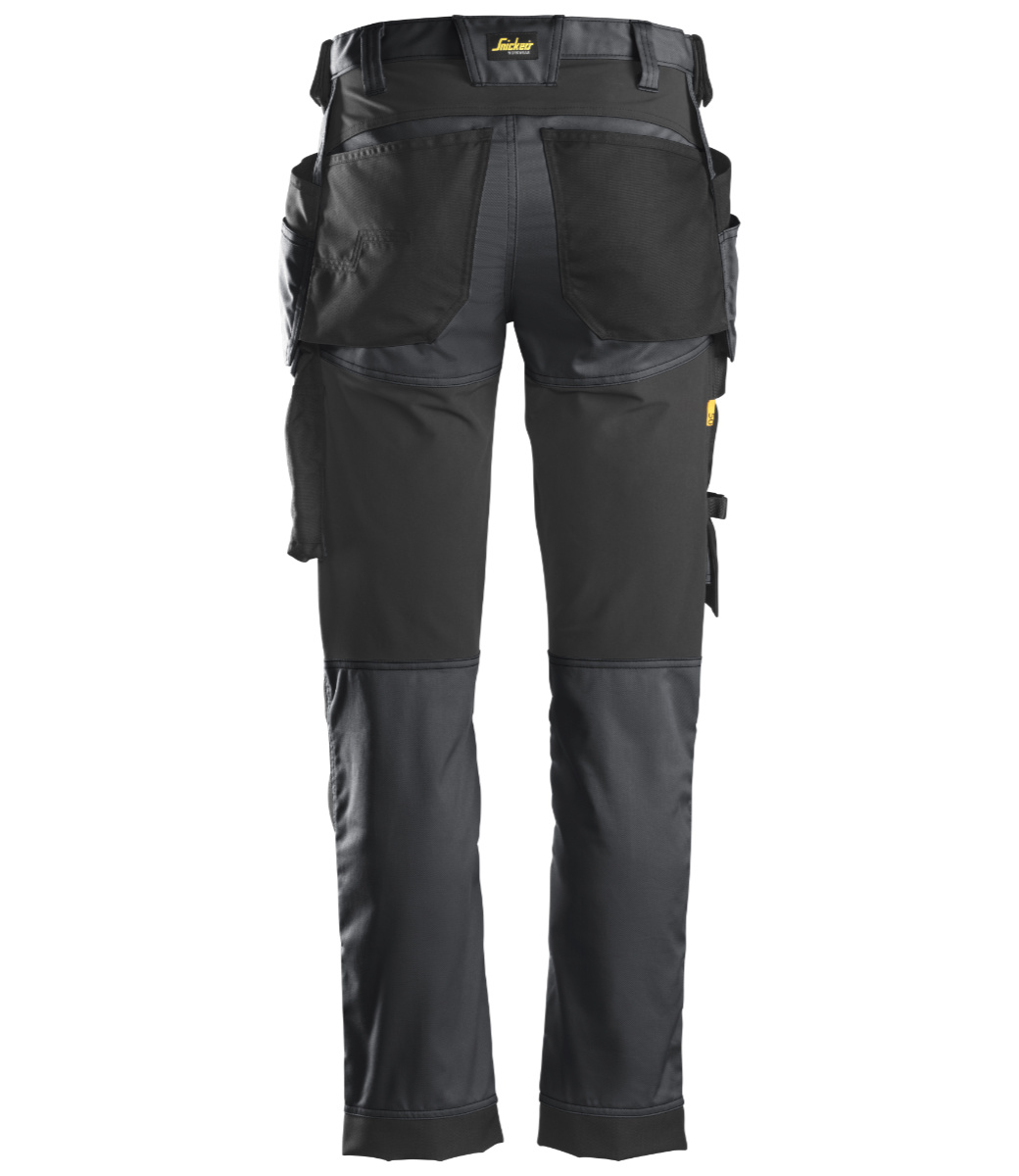 Snickers 6241 Stretch Werkbroek AllroundWork Staalgrijs/Zwart ...