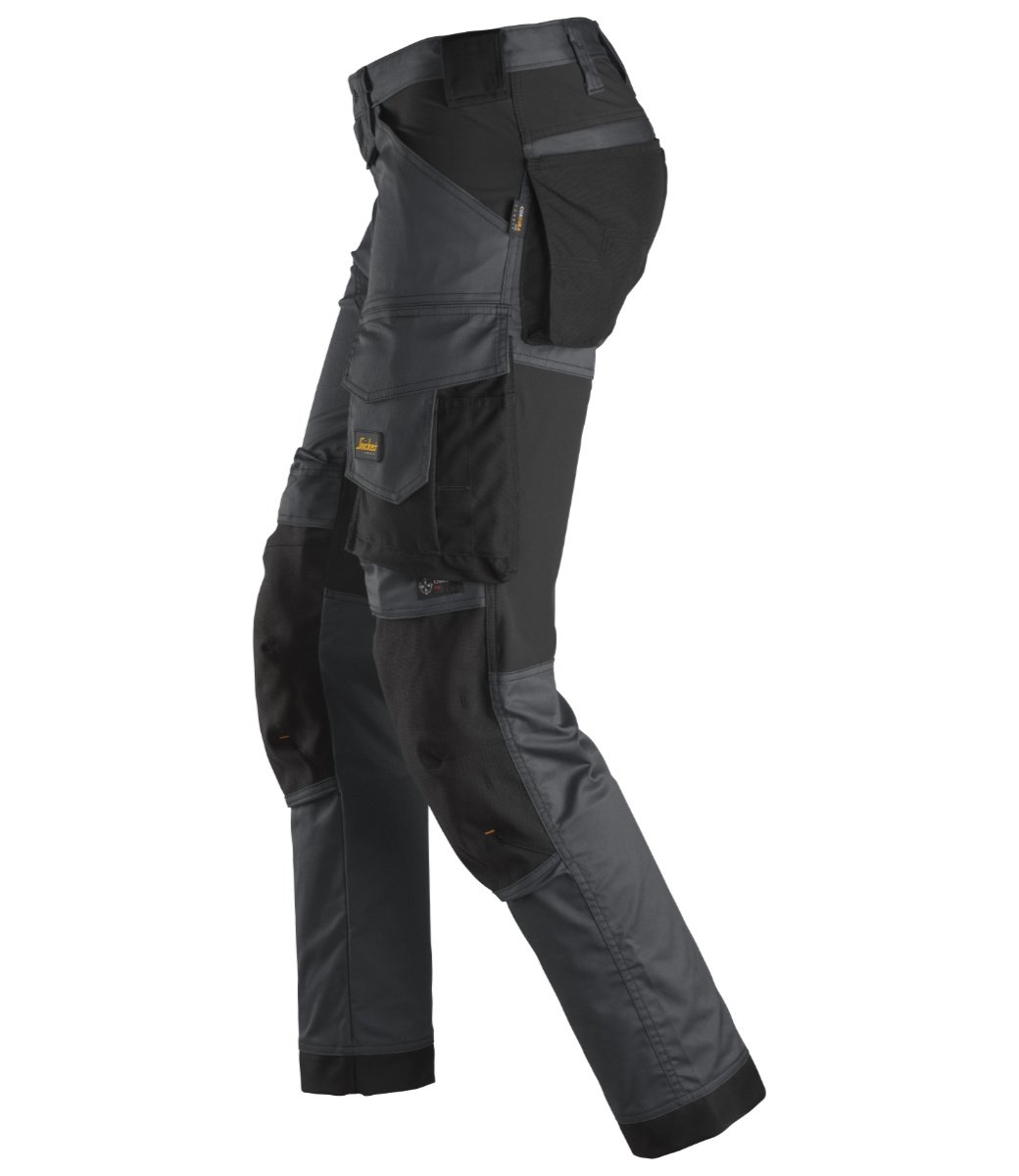 Snickers 6341 Werkbroek Stretch AllroundWork Staalgrijs/Zwart ...