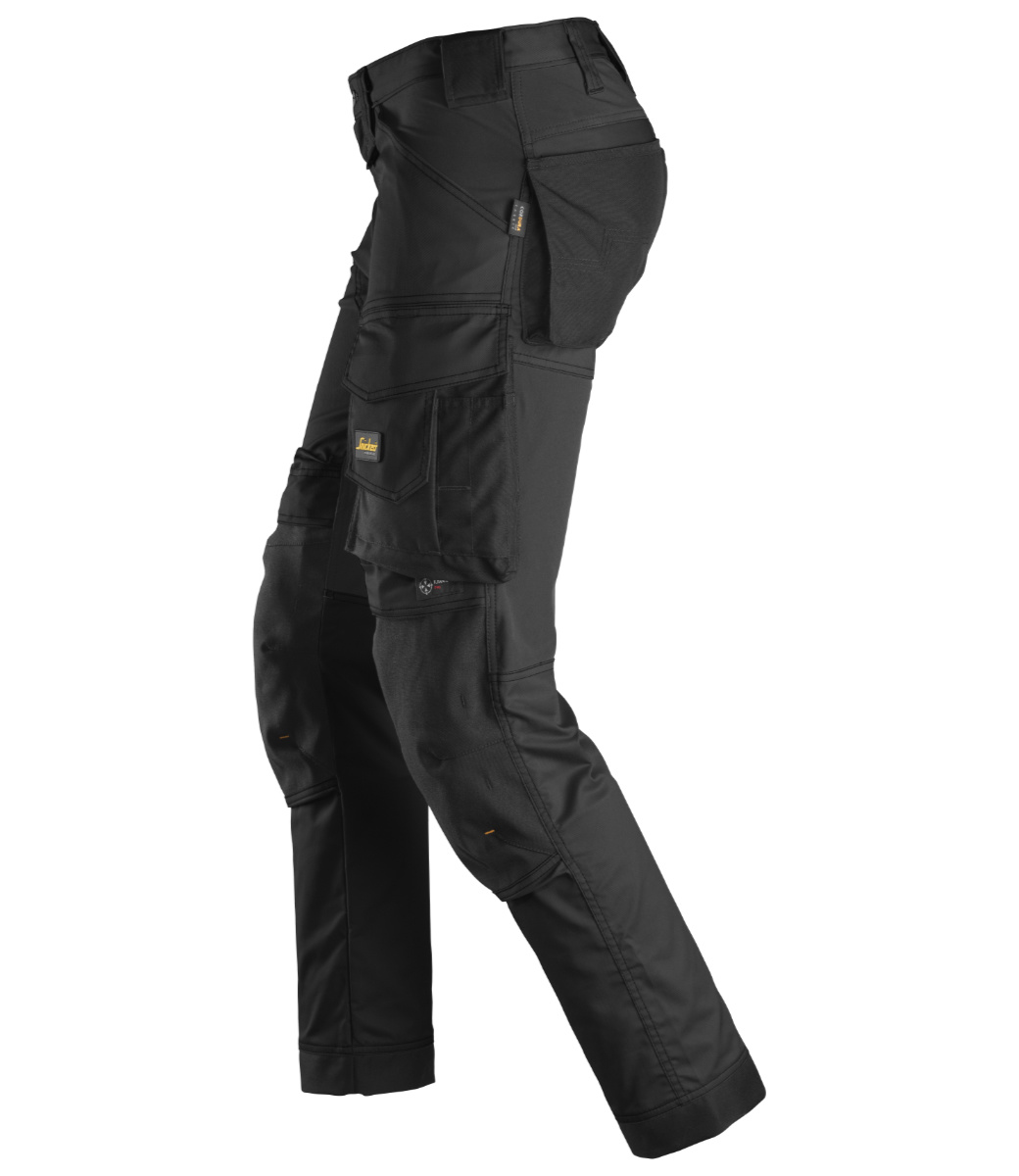 Snickers 6341 Werkbroek Stretch AllroundWork Zwart ...