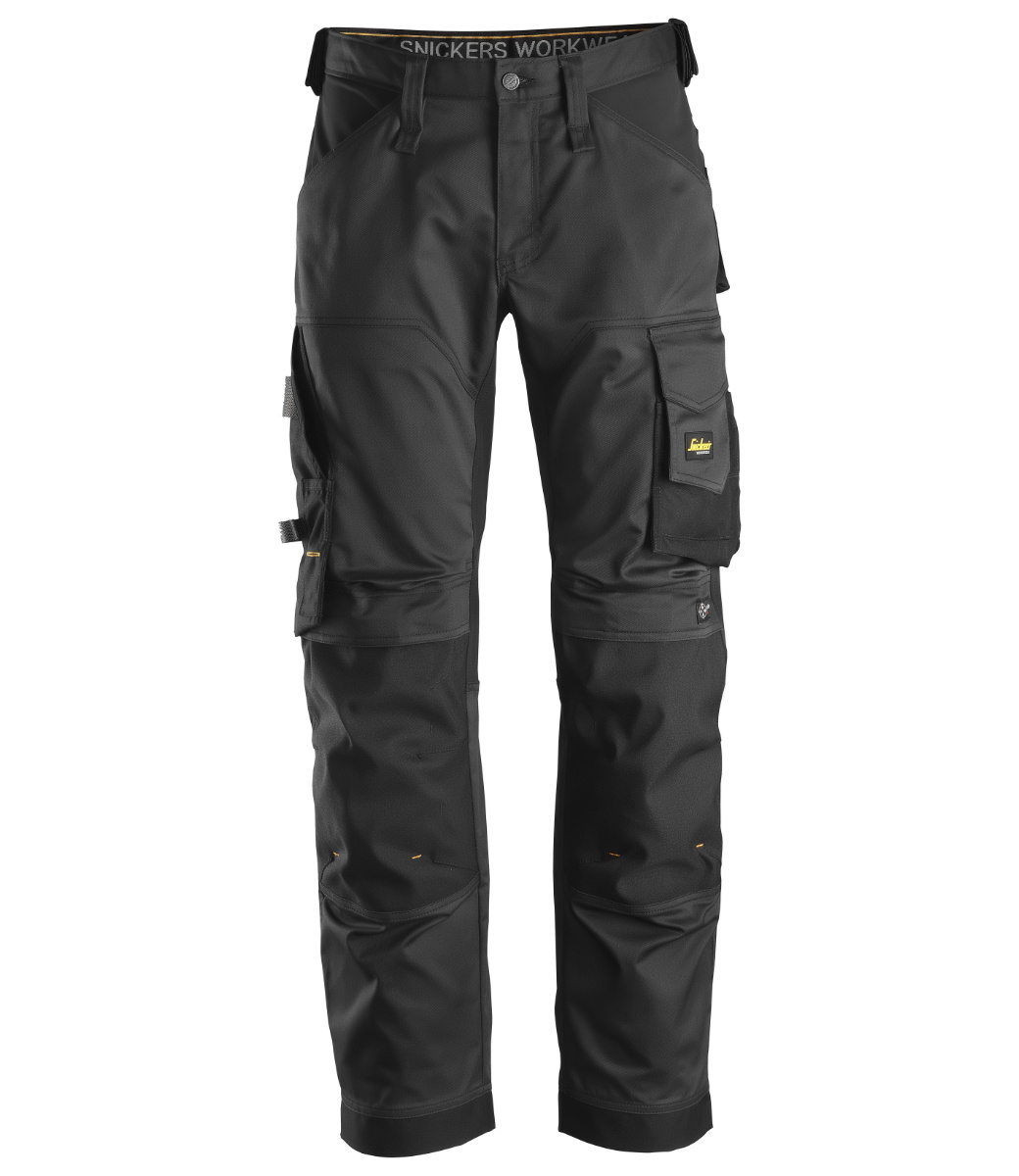 Snickers 6351 Stretch Werkbroek Loose Fit AllroundWork Zwart ...