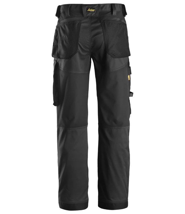 Snickers 6351 Stretch Werkbroek Loose Fit AllroundWork Zwart ...