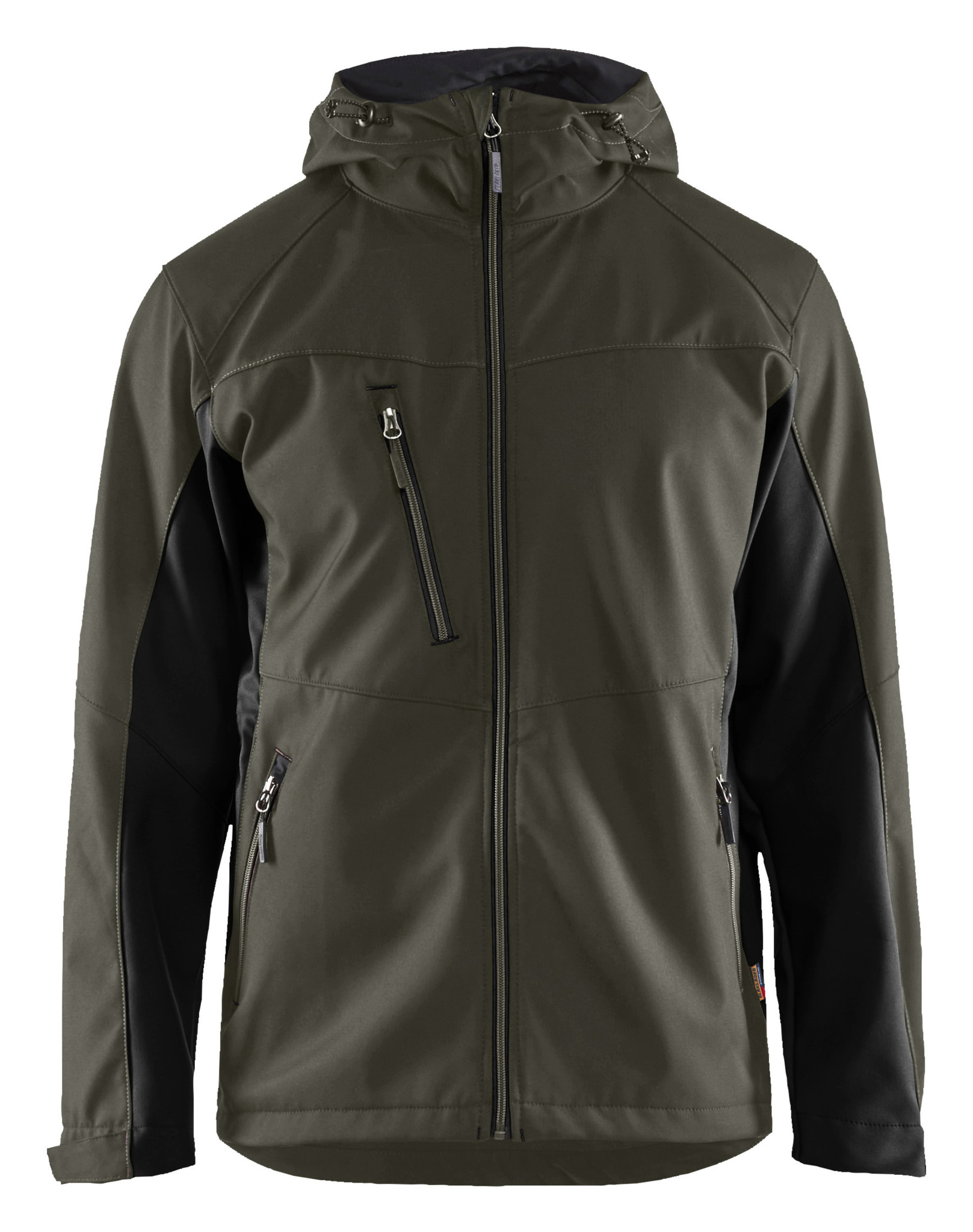 Blaklader 4753 Softshell Werkjas Groen/Zwart - Bedrijfskledingonline.nl