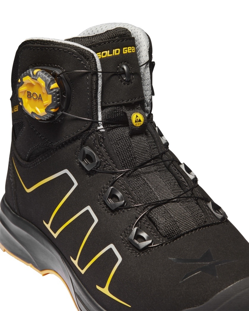 Solid Gear Reckon Werkschoenen Hoog S3 Zwart - Bedrijfskledingonline.nl
