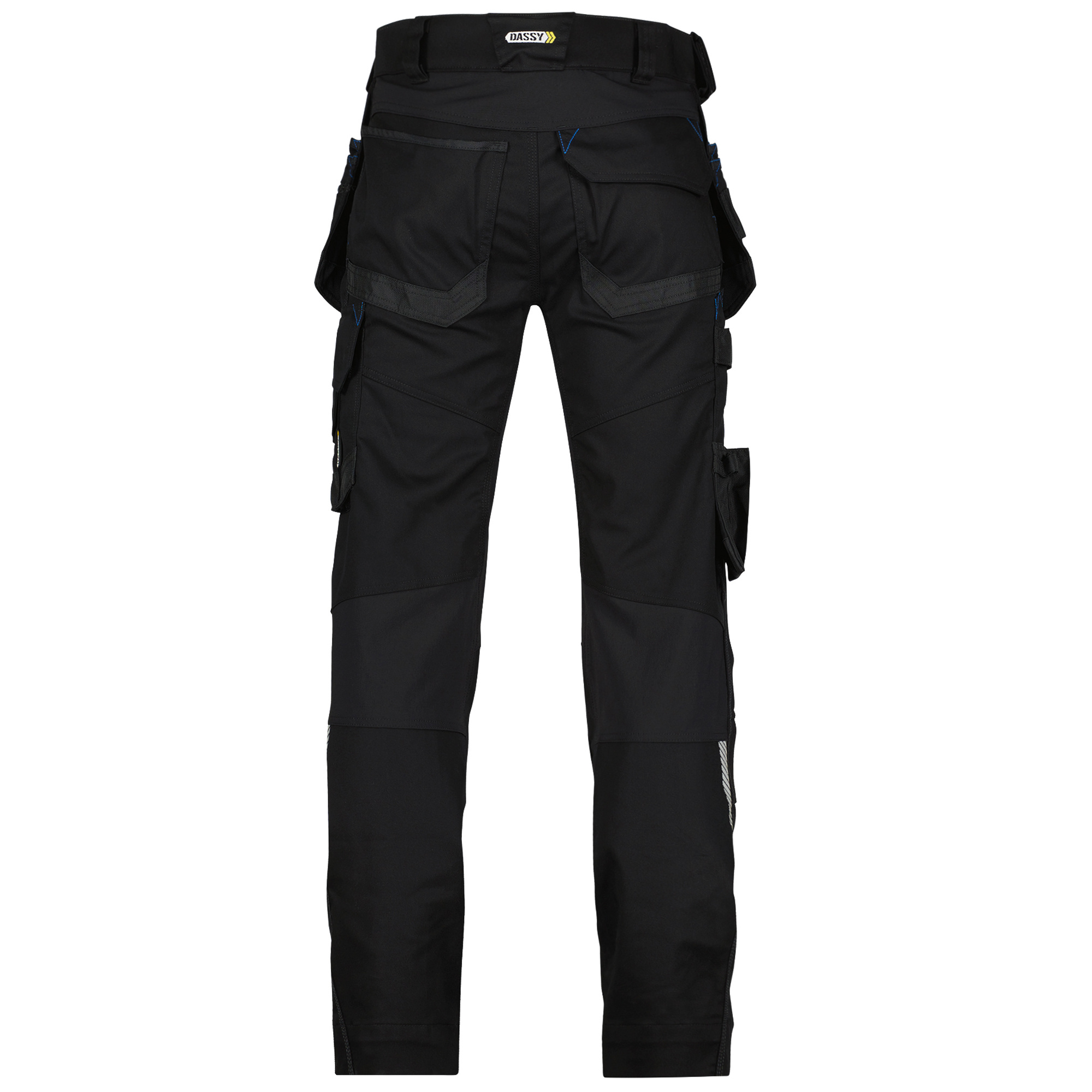 DASSY Flux D-Flex Werkbroek Stretch Zwart - Bedrijfskledingonline.nl