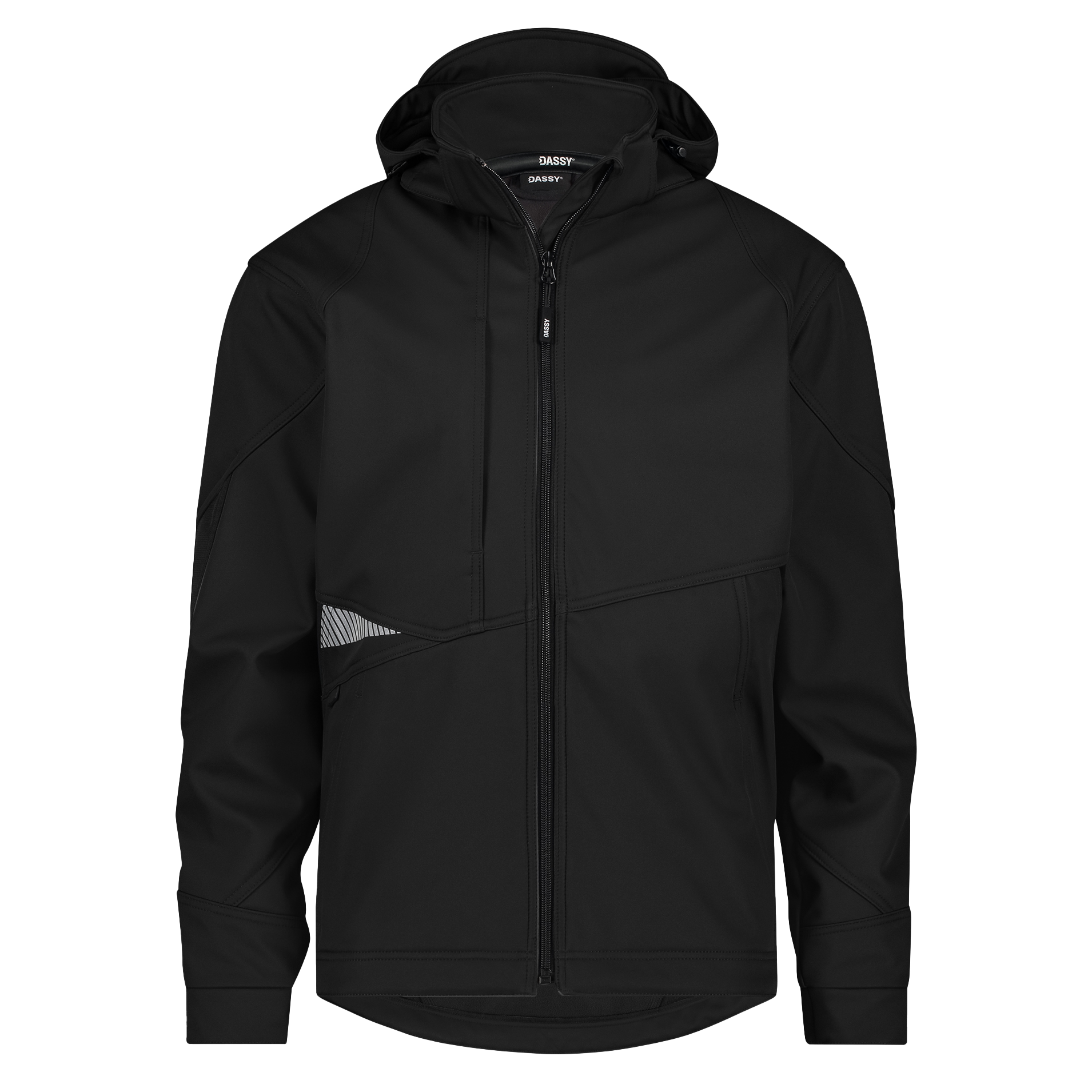 DASSY Gravity NEXT D-FX Softshell Werkjas Zwart - Bedrijfskledingonline.nl