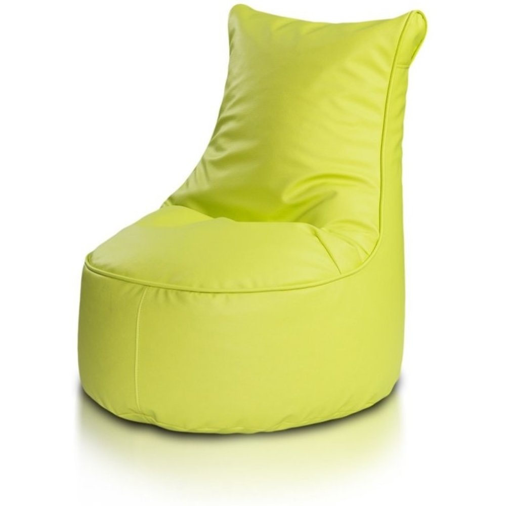 Zitzak kind 75cm limoengroen kunstleer - Vikingchoice.nl