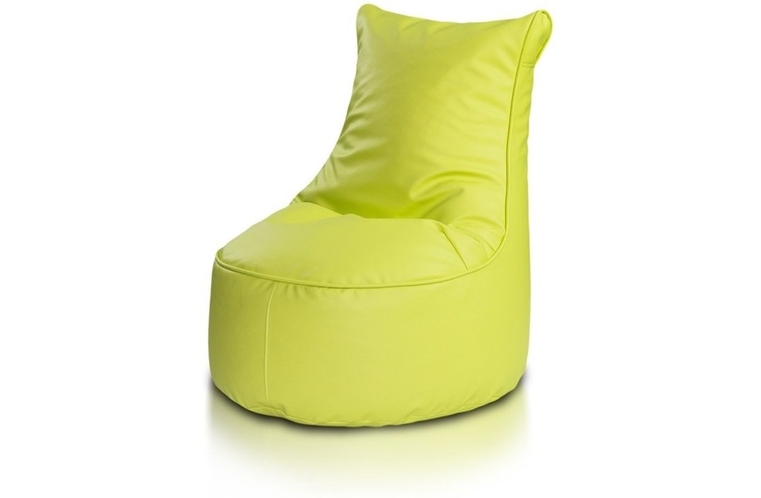 Zitzak kind 75cm limoengroen kunstleer - Vikingchoice.nl