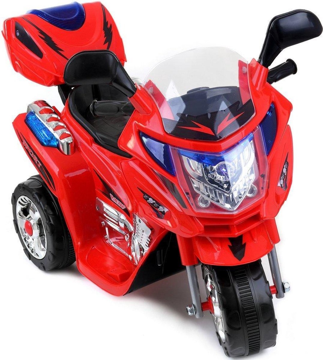 Elektrische kindermotor - rood - Vikingchoice.nl