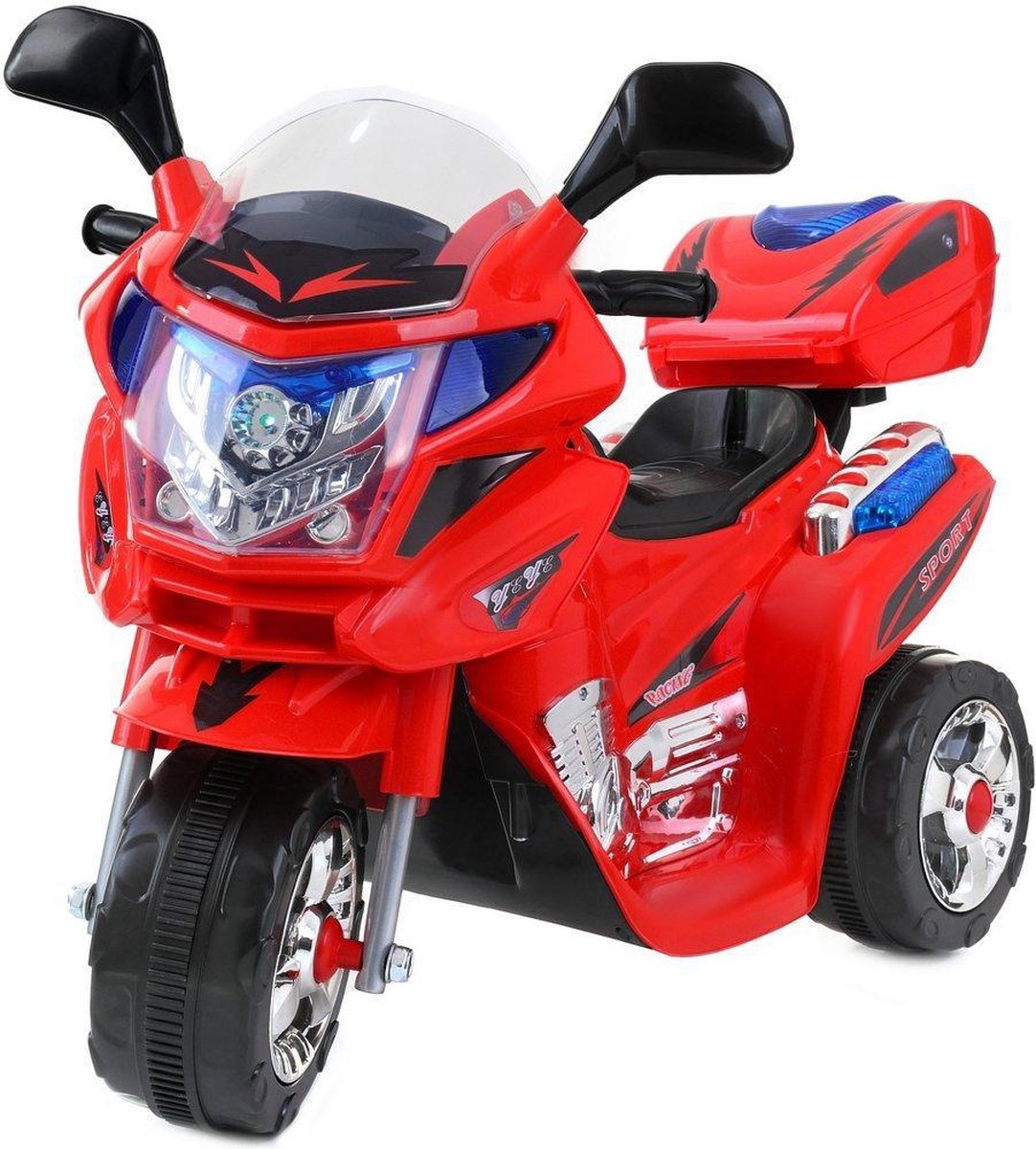 Elektrische kindermotor - rood - Vikingchoice.nl