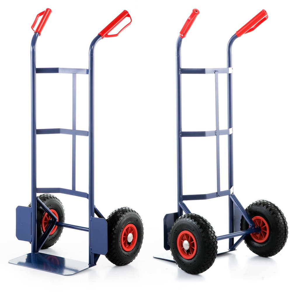 Steekwagen - steekkar - tot 200kg - staal - blauw - Vikingchoice.nl