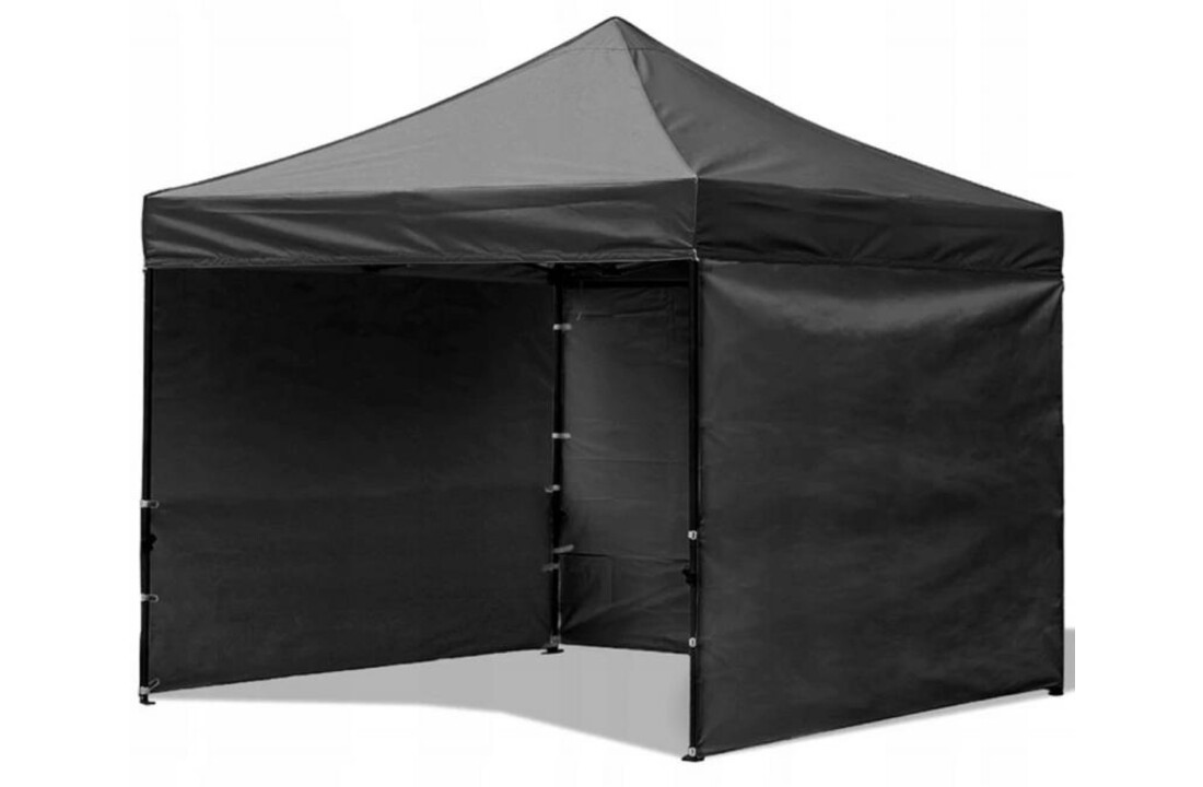 Partytent 3x3 - zwart - 300x300x300cm - Vikingchoice.nl