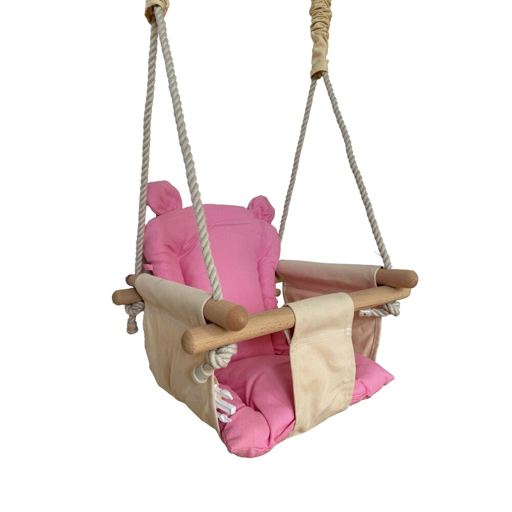 Baby schommelstoel - baby swing - met oren - max. 20 kg - crème ...
