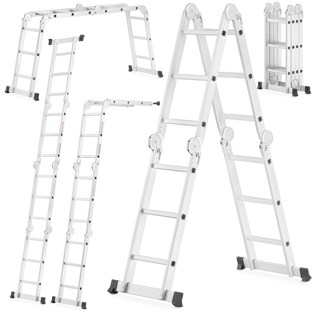 Vouwladder 4,5m werkhoogte - Multifunctionele ladder - Vikingchoice.nl