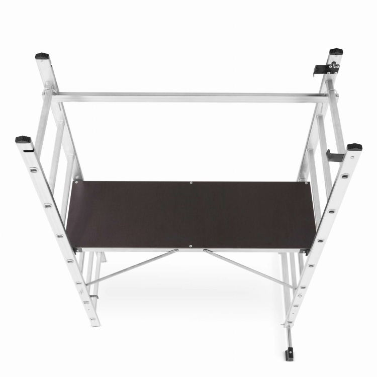 Steiger/Ladder HIGHER 2x7 Alum. Werkplatform 150kg - Vikingchoice.nl