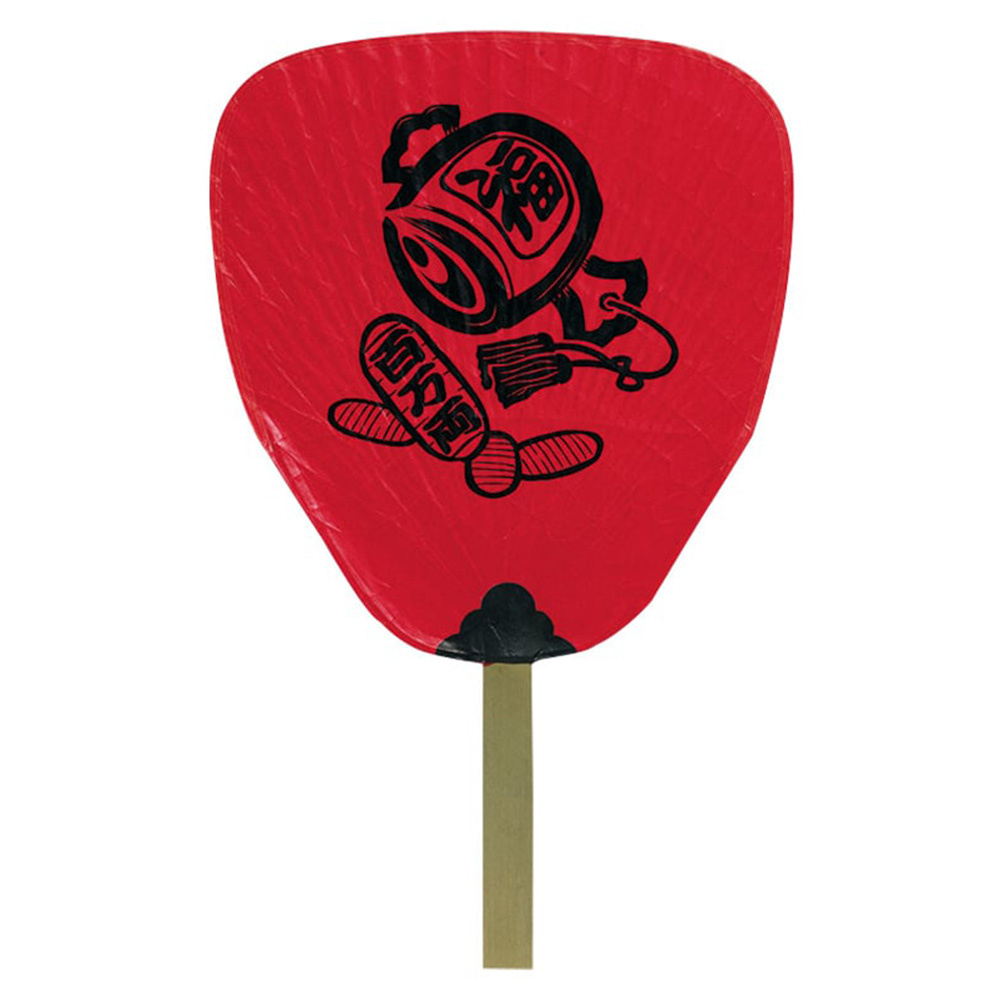 Yakitori waaier (uchiwa) rood - Dutch Wasabi