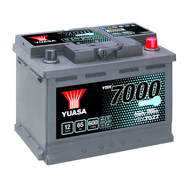 Yuasa YBX7027 12V 65Ah 600A Start Stop Plus EFB Accu - Accu Service Dreumel